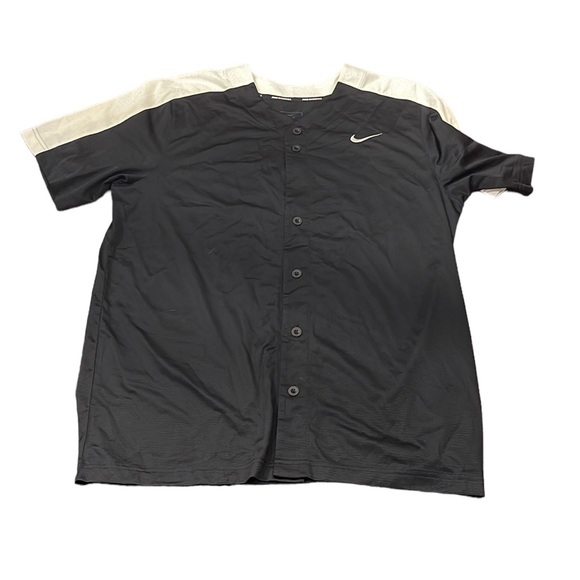 Nike | Shirts | Nike Team Full Button Baseball Game Practice Henley ...